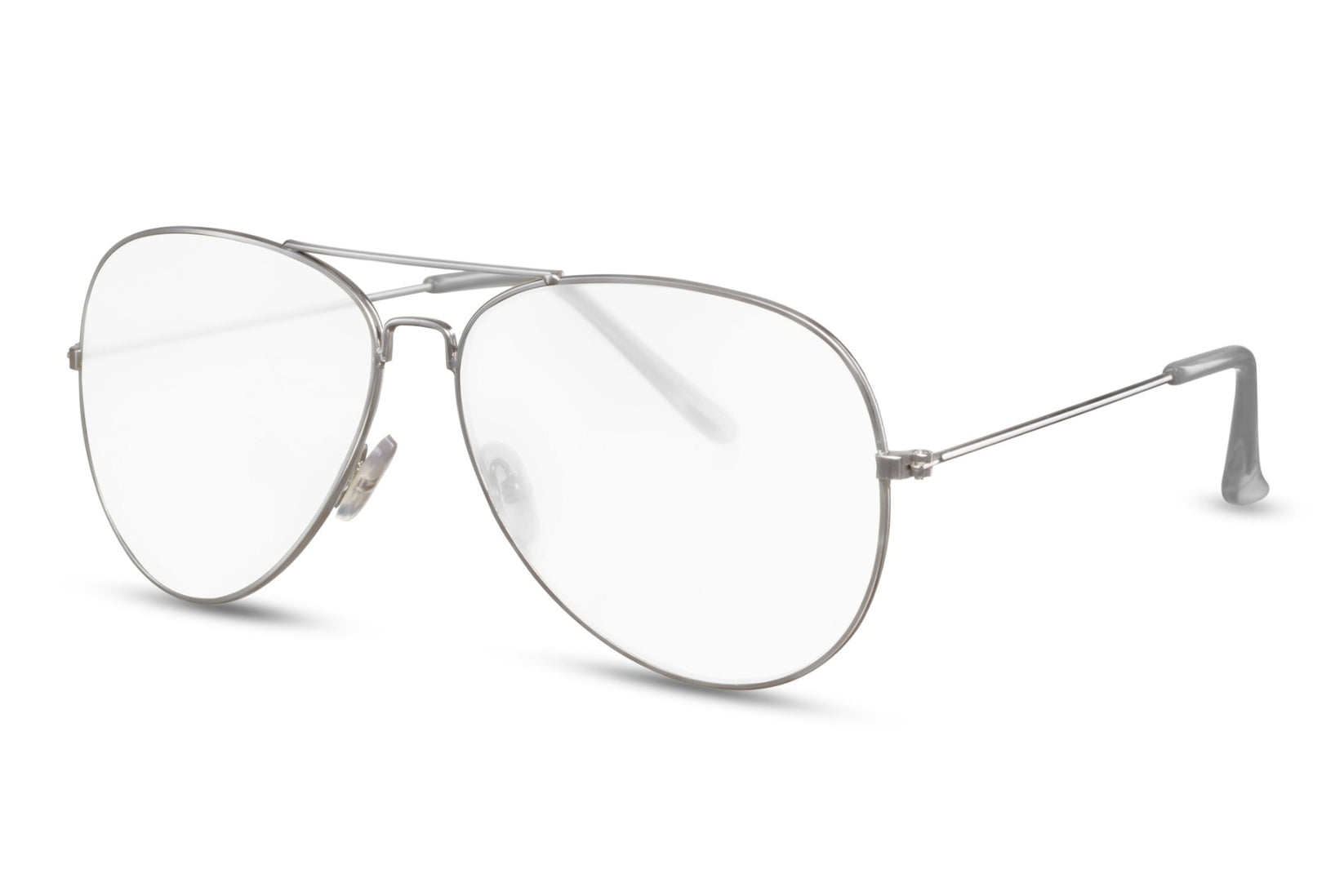 White Transparent Aviator Sunglasses Unisex