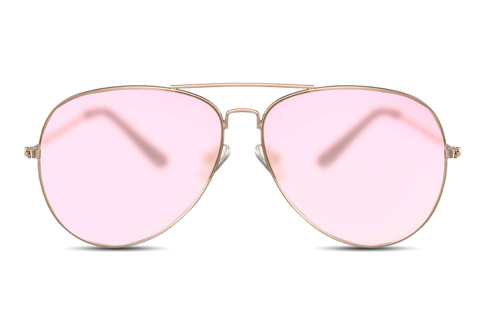 Gradient Pink Transparent Designer Aviator Sunglasses