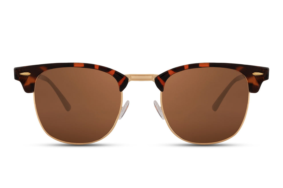 Brown Color Clubmaster Sunglasses